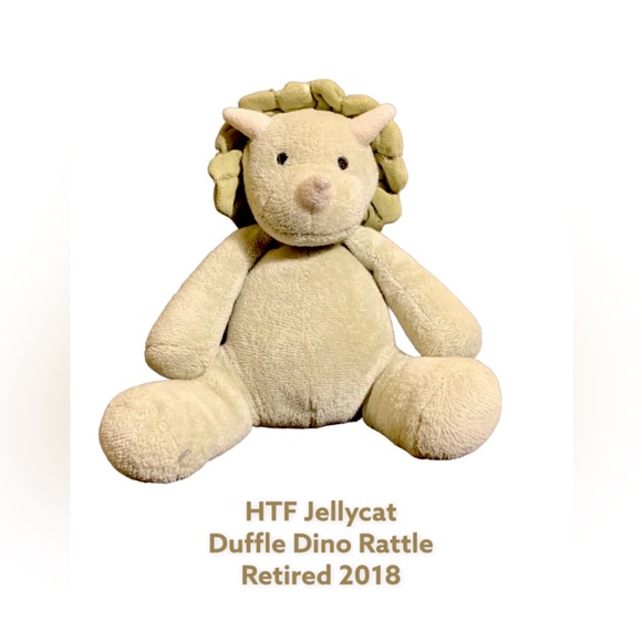 Jellycat | Toys | Jellycat Htf Duffie Dino Rattle Retired 28 | Poshmark